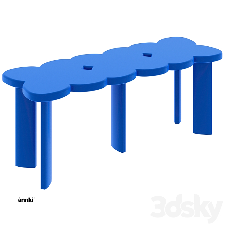 OM coffee table - bench clover 2.0 by annki studio - Table - 3D model