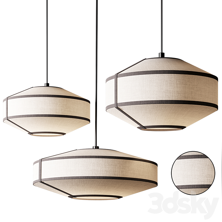 Kite Pendant Lamp - Pendant light - 3D model