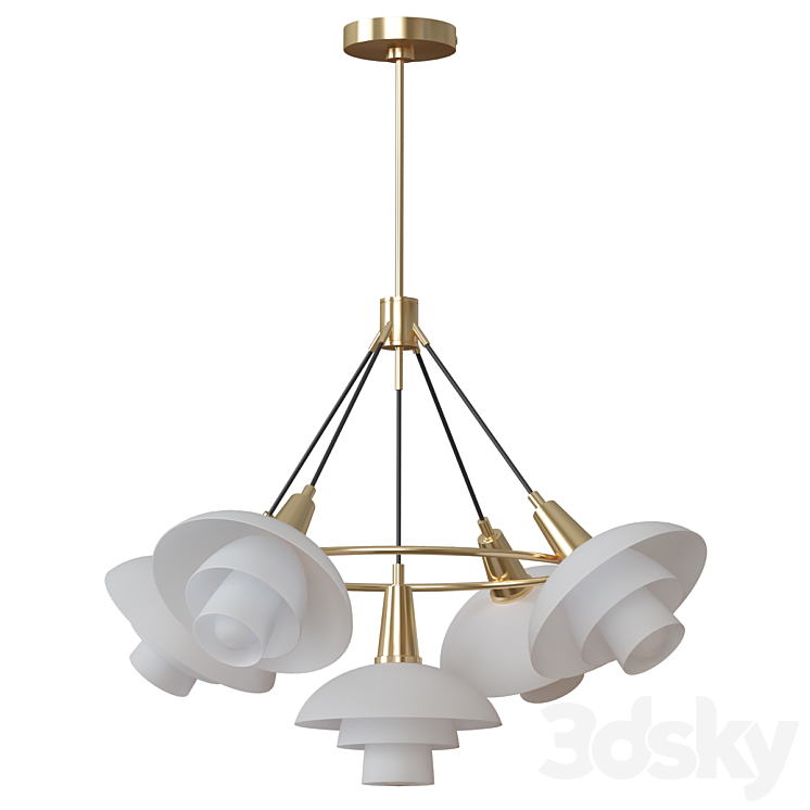Rossie Medium Chandelier - Pendant light - 3D model