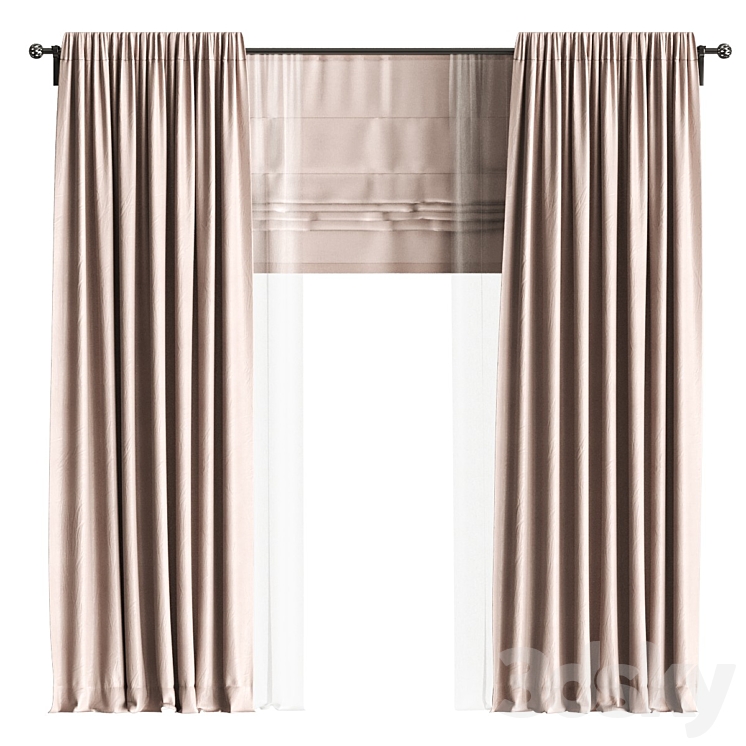 Curtains - Curtain - 3D model