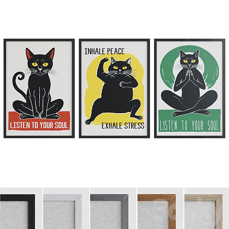 Picture Frame Set 1655 - Frame - 3D model