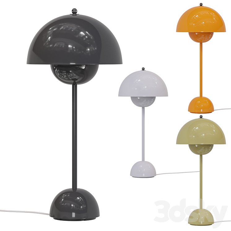 Flowerpot VP3 Table Lamp - Table lamp - 3D model