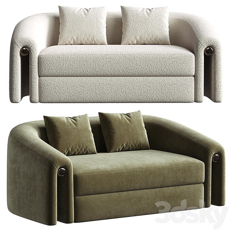 Designer Comfort Sofa Davis Sofa - Sofa - 3D model
