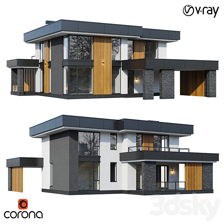Prairie House ver.1 - Building - 3D model