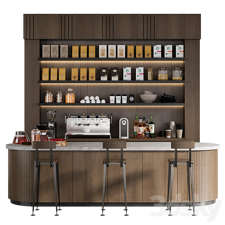 Cafe Bar NO31 - Restaurant - 3D model