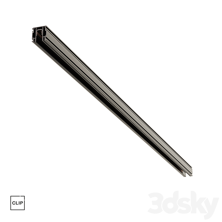 Magnetic busbar RT Line - Ceiling lamp - 3D model