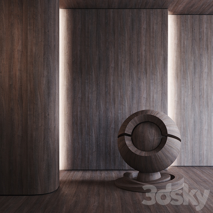Material wood Egger H1252 ST19 Robinia Branson gray-beige - Wood - 3D model