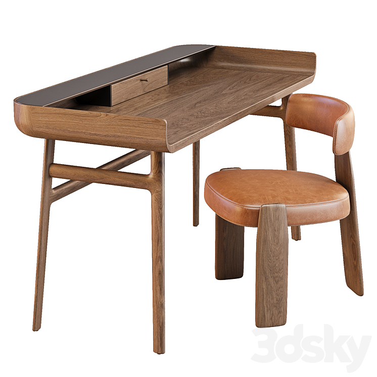 Desk Set: DeLaEspada and Andreu World (Harold Table and Oru Chair ...