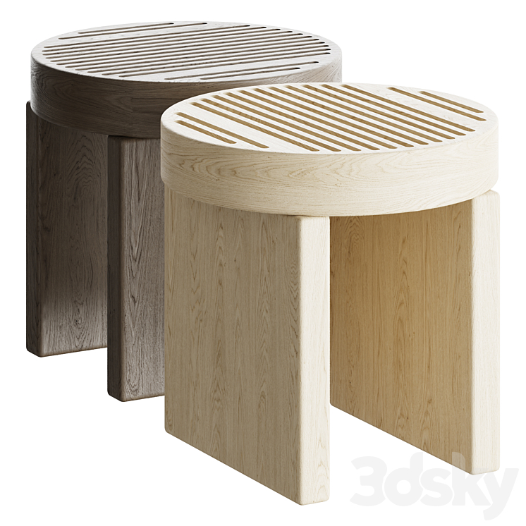 Rillos Side | Table - Table - 3D model