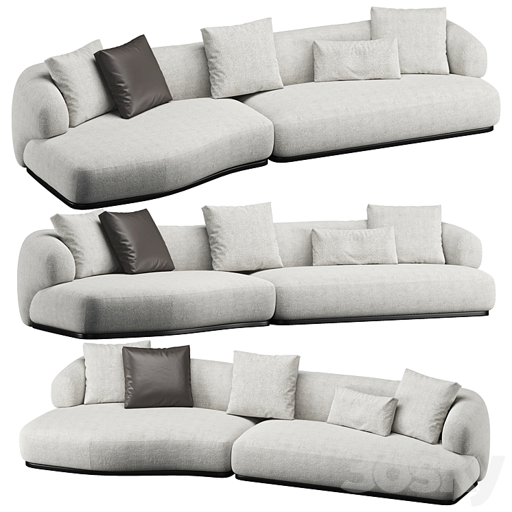 Monaco Sofa - Sofa - 3D model