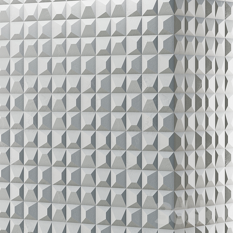 Decorative panel (made with texture) - Stone - 3D model