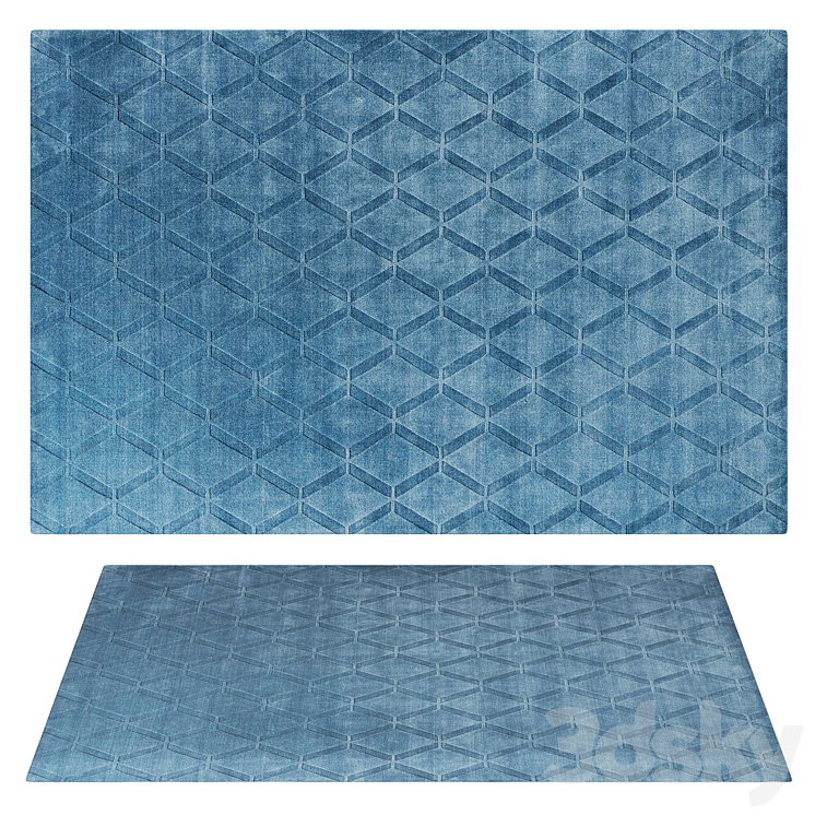 Ilona Blue carpet - Carpets - 3D model