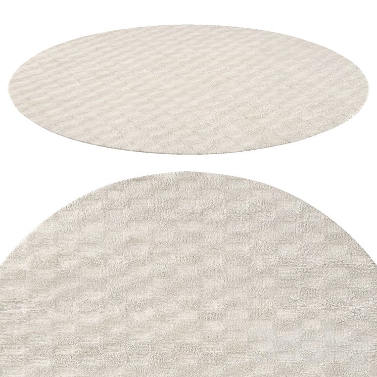 Malik Wool Rug round - Carpets - 3D model