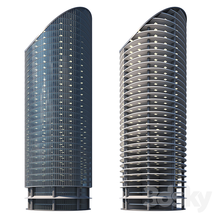 Building Tower Modern XXIV 24 - Building - 3D model