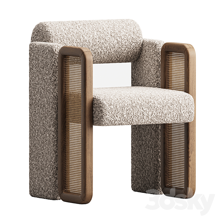 DINING CHAIR WALTER - Arm chair - 3D model