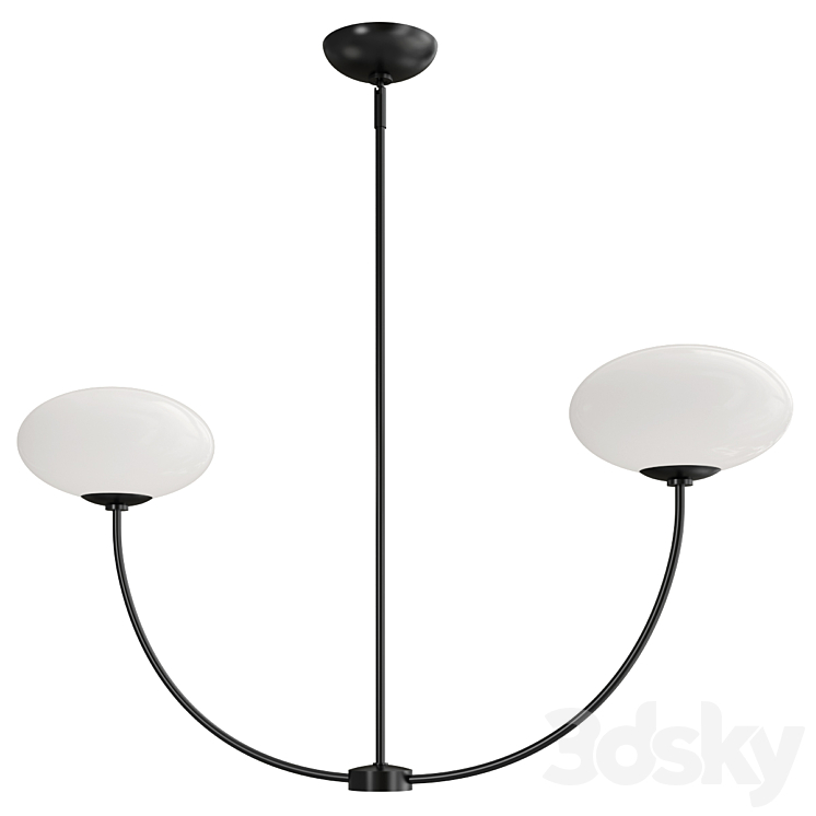 Talia Linear 2 Lamps - Pendant light - 3D model