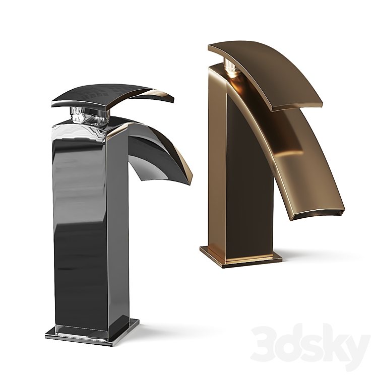 Moon Mono Rubinetterie Zazzeri Wash Basin Taps, Mixer - Faucet - 3D model