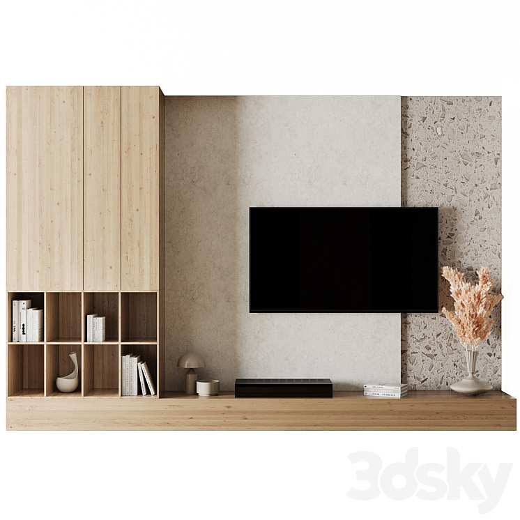 tv wall 010 - TV Wall - 3D model