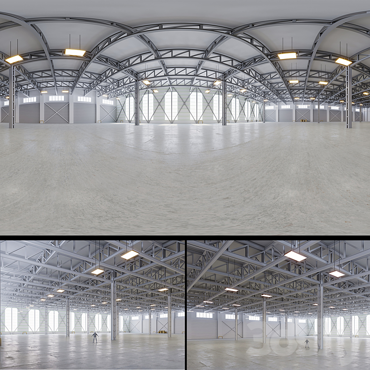 HDRI Interior warehouse 09 - HDRI - 3D model
