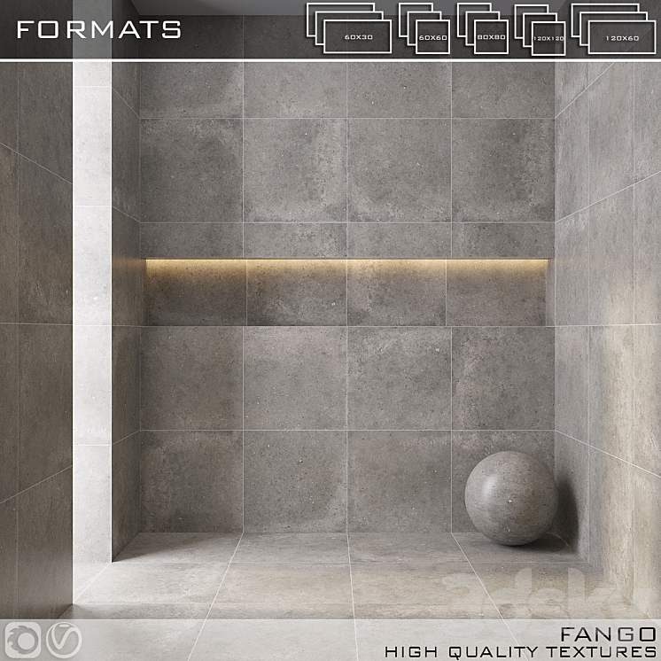 Ariana Ceramica FANGO - Tile - 3D model