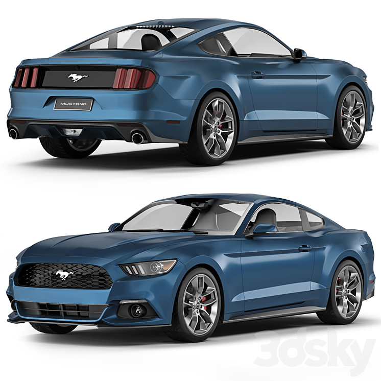 Ford Mustang 2015 - Ground Transport - 3D model