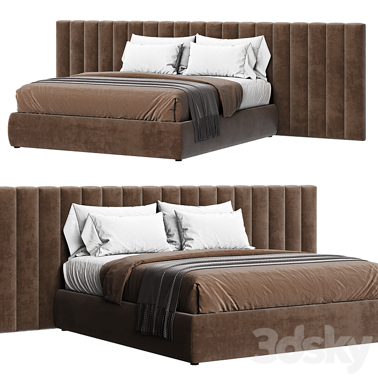Flute Plus Bed - Bed - 3D model