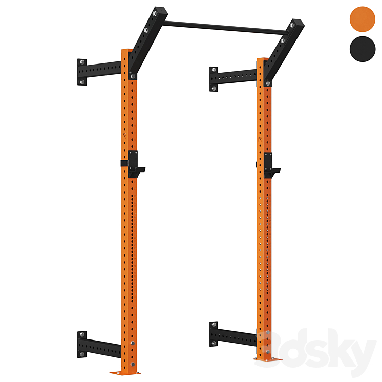 Mirafit M4 Wall Mounted Power Rack - Sports - 3D model