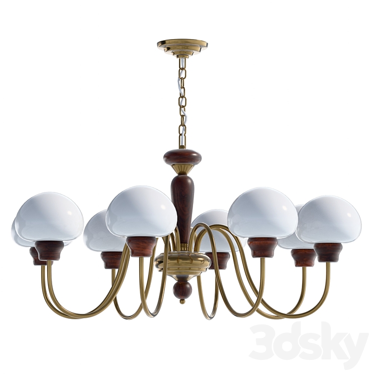 Mushroom Cap Chandelier v1 - Pendant light - 3D model