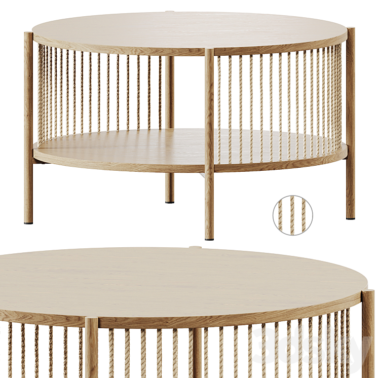 Thread coffee table divan.ru - Table - 3D model