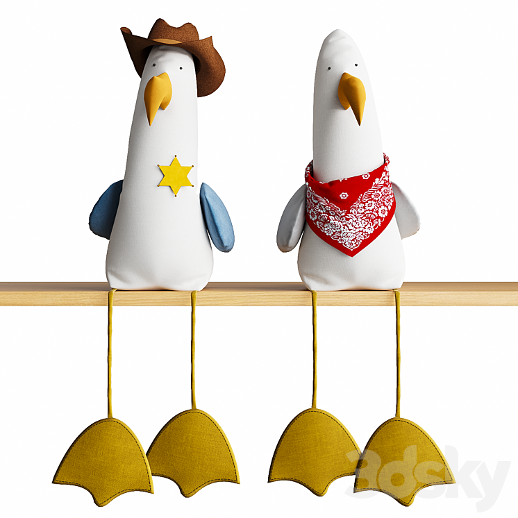 Seagull Toys in the Wild West - Toy - 3D model