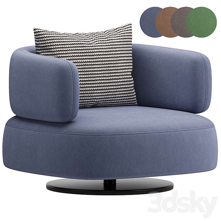 Zeppelin Armchair By Lago - Arm chair - 3D model