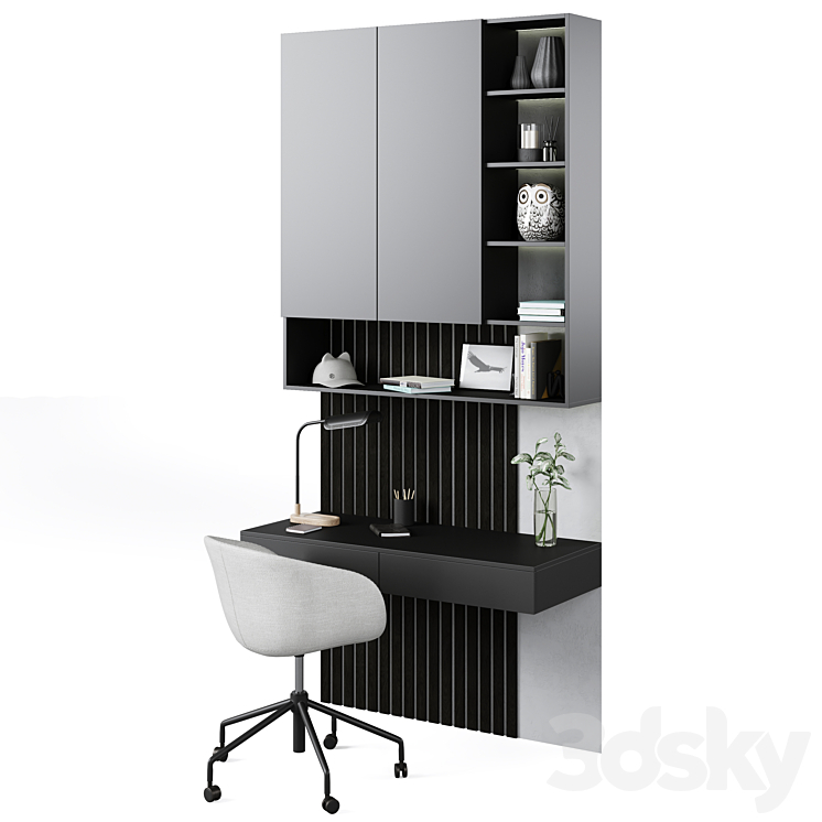 Workplace 002 - Office furniture - 3D model