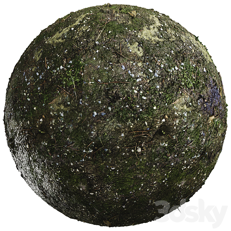Ground Green - Moss 01 - Scanned PBR Texture 4K - Natural materials ...