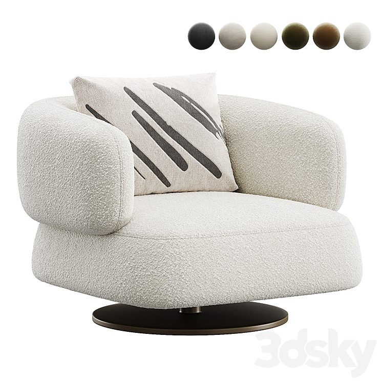Lago Zeppelin - Arm chair - 3D model