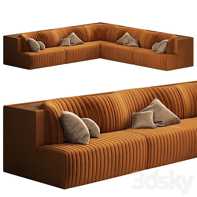 Hamish Modular Corner Sofa - Sofa - 3D model