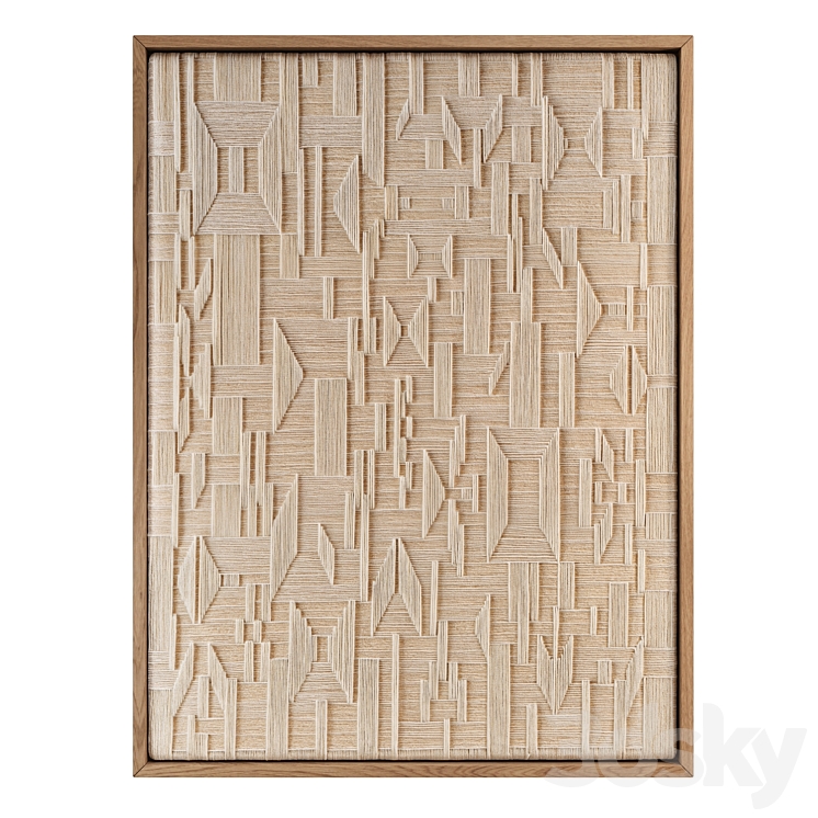 Thread wall art - Frame - 3D model