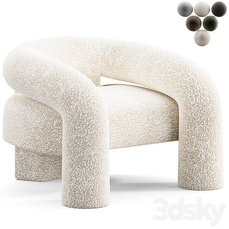 Sight Unseen Ian Felton Armchair - Arm chair - 3D model