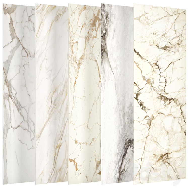 Calacatta marble for large format slabs Arch Skin 04 - Stone - 3D model