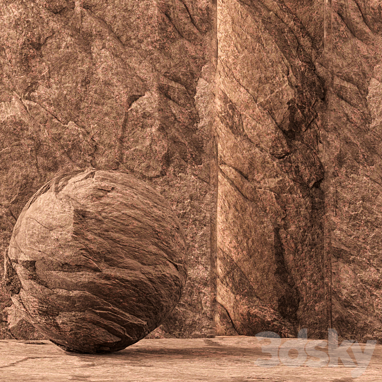 Rock texture collection-14 - Stone - 3D model