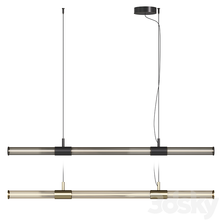 Venice Cross Linear - Pendant light - 3D model