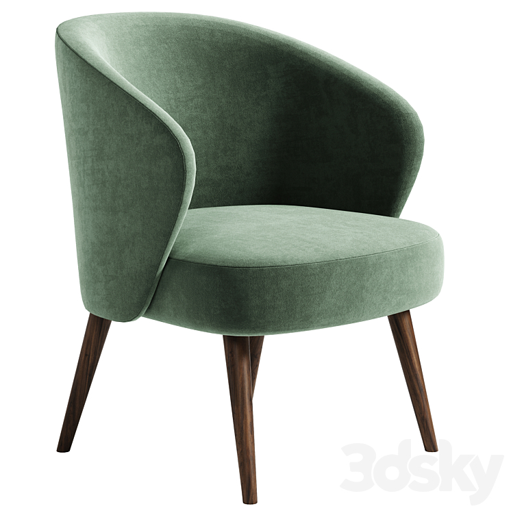 Armchair Waldo By Dutchbone - Arm chair - 3D model