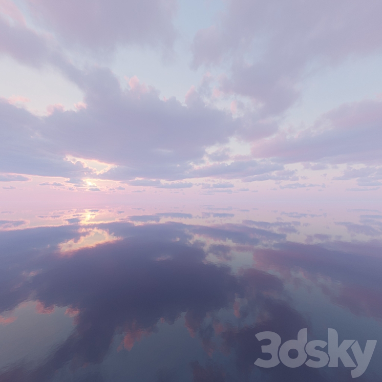 360 Romantic Sky - HDRI - 3D model