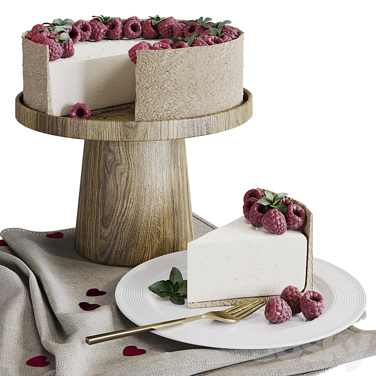 Cheesecake - Food and drinks - 3D model