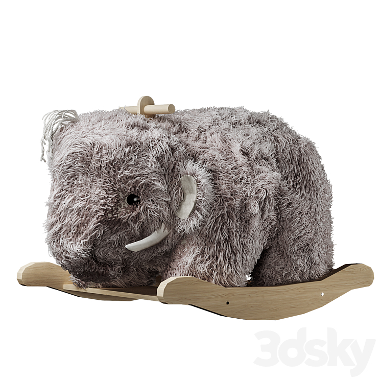 Neo Concept Baby Rocking Horse - Mammoth - Toy - 3D model