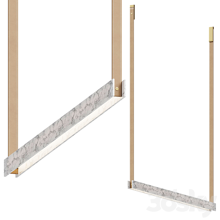 Henge Crystal Evo Suspension Lamp - Pendant light - 3D model