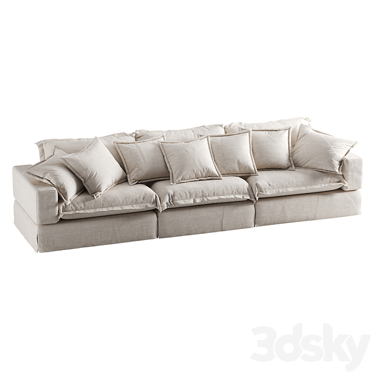 Jasper Coast 3seater Kingliving - Sofa - 3D model