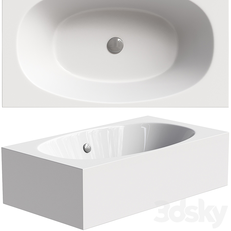 Steel bathtub Bette Eve - Bathtub - 3D model
