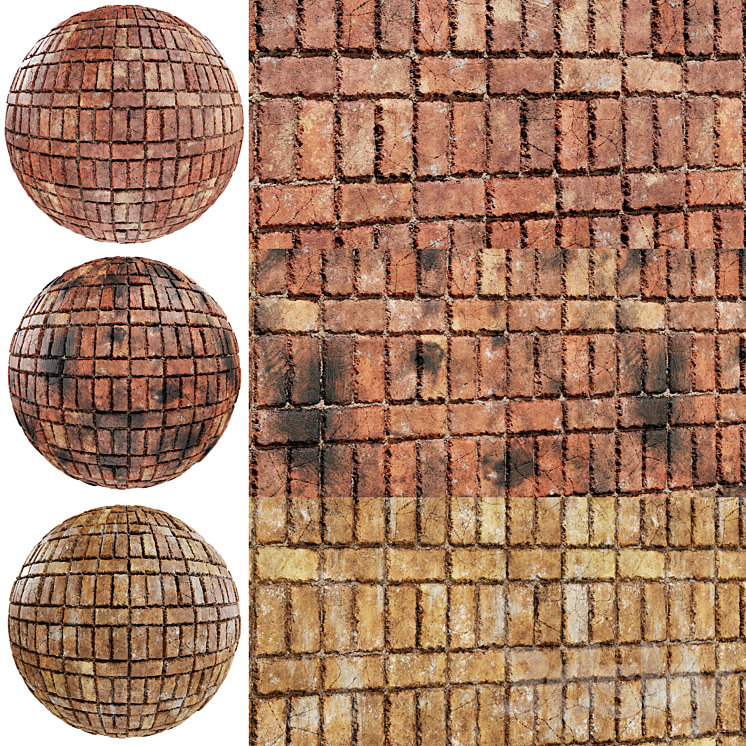 PBR 4K Texture Brick Wall Vol 04 - Brick - 3D model