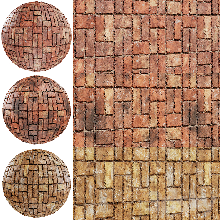 PBR 4K Texture Brick Wall Vol 05 - Brick - 3D model