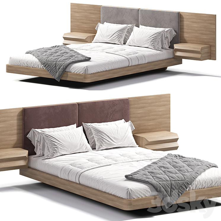 York Bed - Bed - 3D model